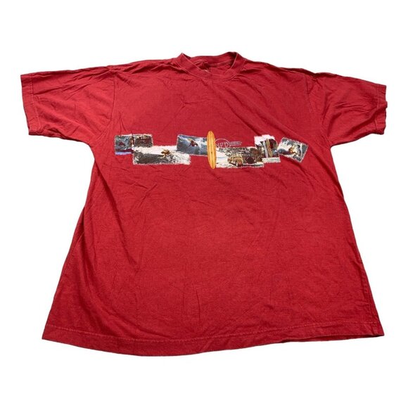 Newport Blue | Shirts | Newport Blue Mens Xl Red Tshirt Crew Neck Beach ...